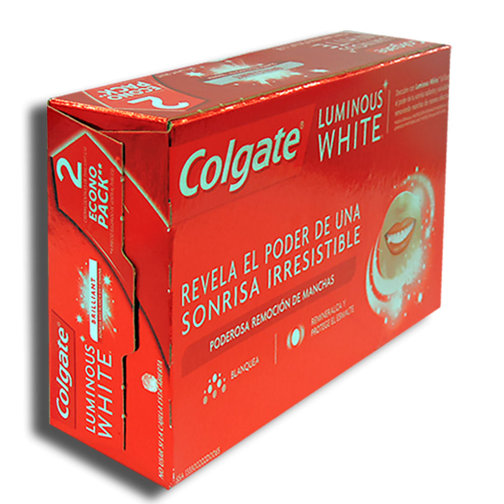 Pasta Dental Luminous White Colgate 2x75 Ml - IC Norte
